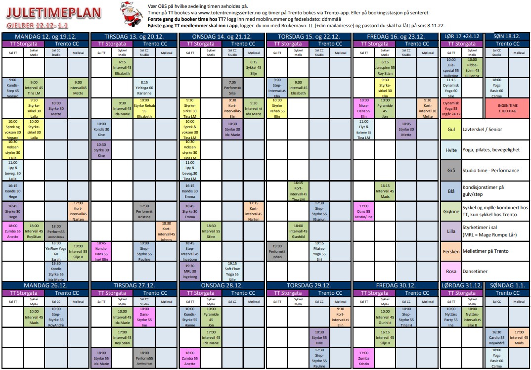 Booking av gruppetime på Trento - Toten Treningssenter